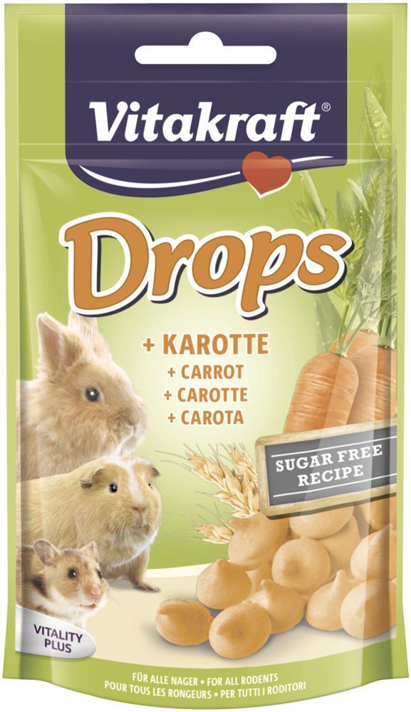 Buy Drops Carrot Snacks for Dwarf Rabbits 75g at PERRO